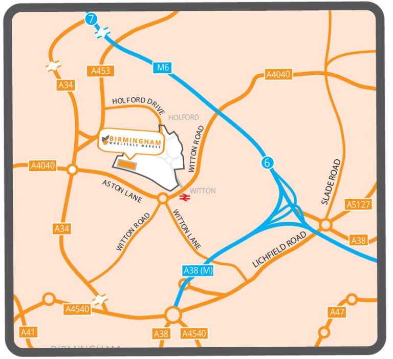 How to find us - Birmingham Wholesale Market